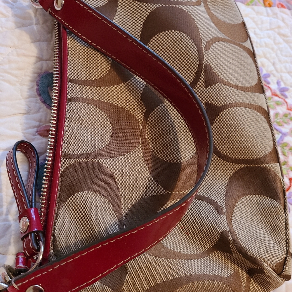 Coach Signature Print Handbag - Gem